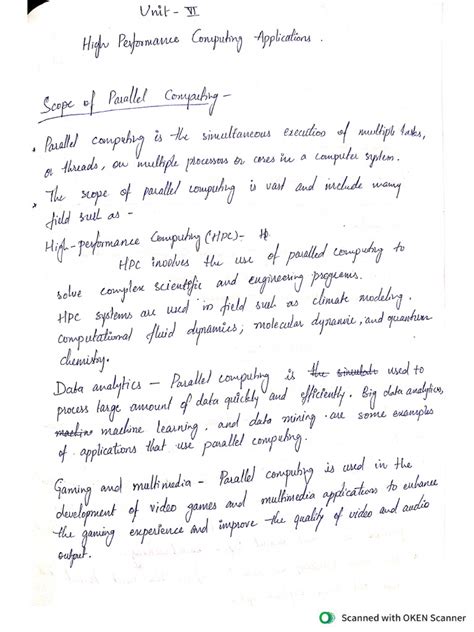 Hpc Unit Vi Notes Pdf