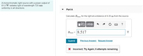 solved a monochromatic light source with a power output of
