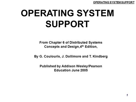 Operating System Concepts Fourth Edition