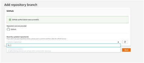 Github Repository Does Not Show Up On Aws Amplify Console Dropdown · Issue 2653 · Aws Amplify