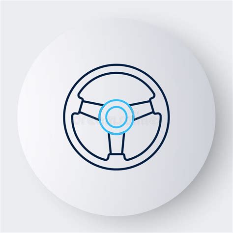 Line Racing Simulator Cockpit Icon Isolated On White Background Gaming