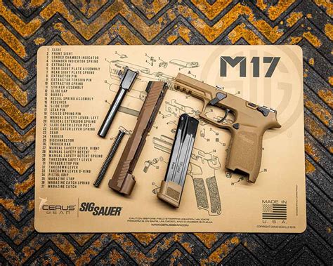 Sig Sauer M17 Parts Diagram Promat Pistol Cleaning Mat