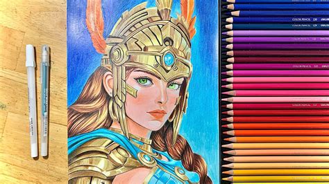 Colored Athena Drawings