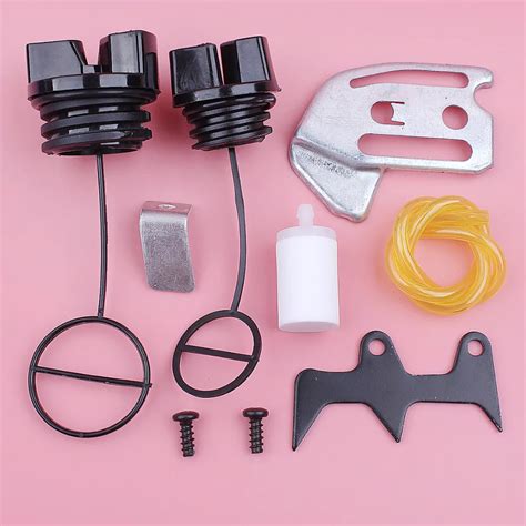 연료 필터 라인 호스 오일 캡 파트너 350 351 체인 캐처 벌목 개 바 플레이트 키트 체인톱 교체 예비 부품 Aliexpress