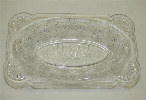 Antique Eapg Pattern Glass Advertising Dish Delp And Bell Allegheny Pittsburgh Pa 4553727884