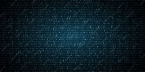 Premium Vector Abstract Glowing Blue Binary Programming Code