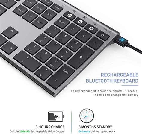 Full Size Bluetooth Rechargeable Keyboard Computers And Tech Parts And Accessories On Carousell