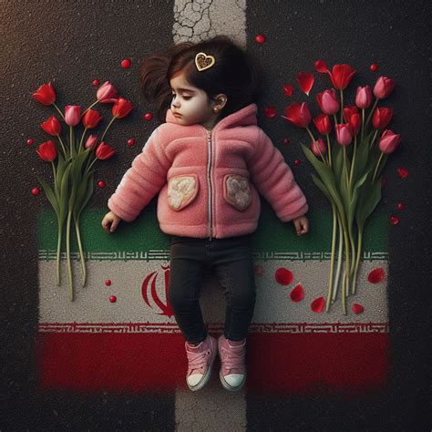 تصویرسازی هوش مصنوعی از ریحانه سلطانی، کودک شهید شده در حادثه تروریستی