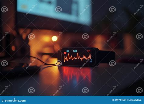 Advanced Wearable Sensor Displays Continuous Heart Rate In Dimly Lit Room During Evening Hours