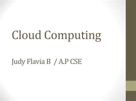 Cloud Computing Basics Pdf
