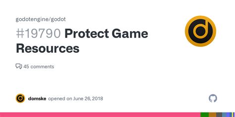 Protect Game Resources Issue 19790 Godotengine Godot GitHub