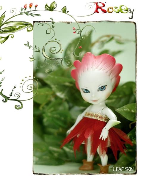 Flower Elf Rosey Leaf Skin 14cm Nude Doll Peddlar