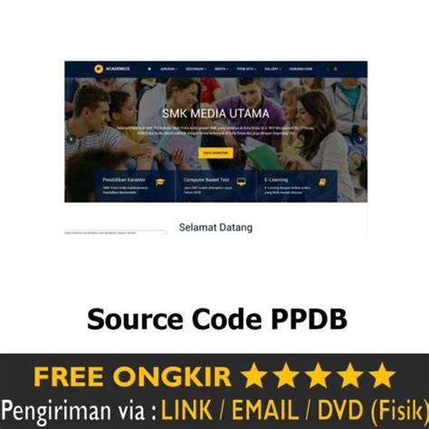 jual source code aplikasi website sekolah dan ppdb online penerimaan