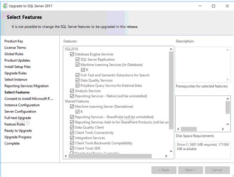 Upgrade From SQL Server 2016 To 2017
