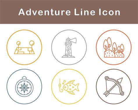 Adventure Vector Icon Set 21508659 Vector Art At Vecteezy