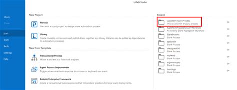 Start An Agilepoint Nx Workflow With Uipath