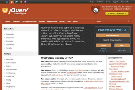 Jquery Jqueryui는 Jquery의 Api 뿐아니라 다양한 Ui 데모와 소스를 제공해 쉽게 Jquery를 사용할수