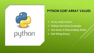 Python Sort Array Values Spark By Examples