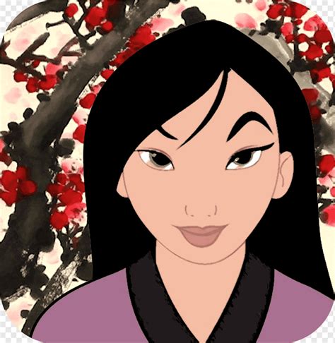 Fa Mulan Mushu Tiana Disneylândia Disney Princess Disneyland Rosto Cabelo Preto Cabeça Png