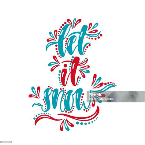 그것은 눈 인사말 카드 초대장 엽서 필기 비문 인쇄 포스터 타이 포 그래피 휴가 메시지 12월 31일에 대한 스톡 벡터 아트 및 기타 이미지 Istock