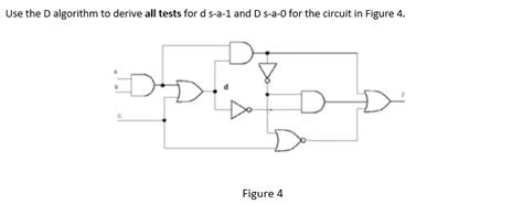 use the d algorithm to derive all tests for d s a 1