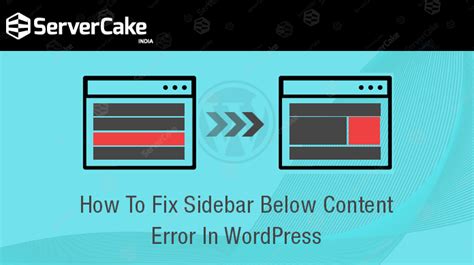 How To Fix Sidebar Below Content Error In Wordpress Servercake