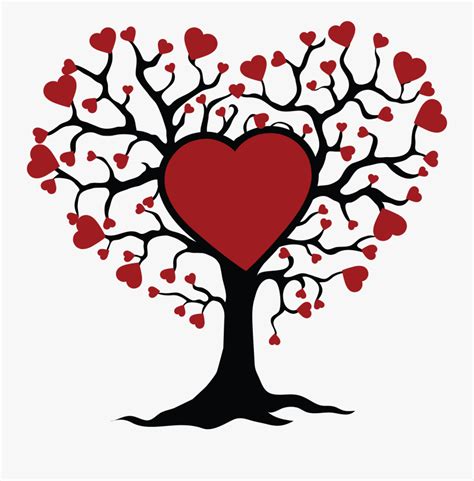 Clip Art Love Tree Clipart Tree Of Life With Hearts Free Transparent Clipart ClipartKey