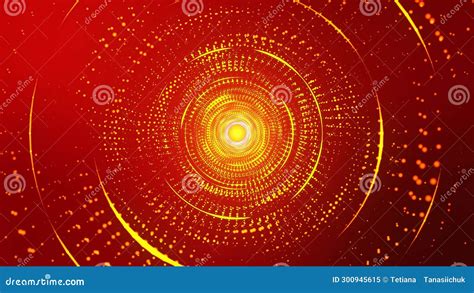 Abstract Digital Background Big Data Visualization Stock Video Video Of Orange Spiral 300945615