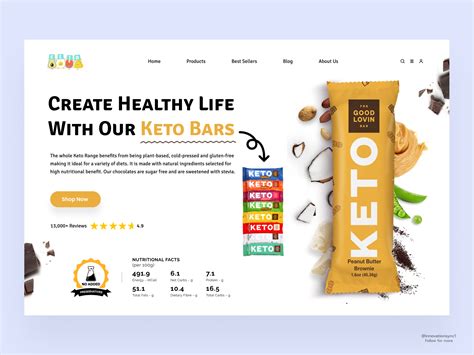 Keto Website Landing Page By InnovationSync On Dribbble