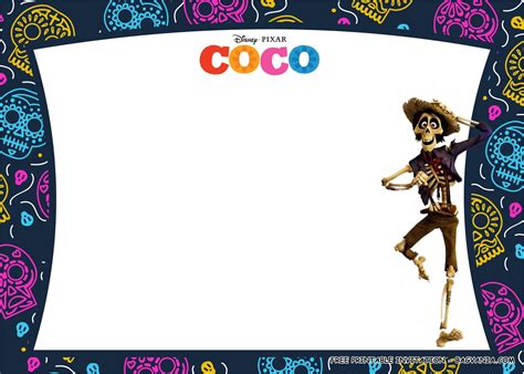Free Printable Disney Coco Birthday Party Kits Template Birthday