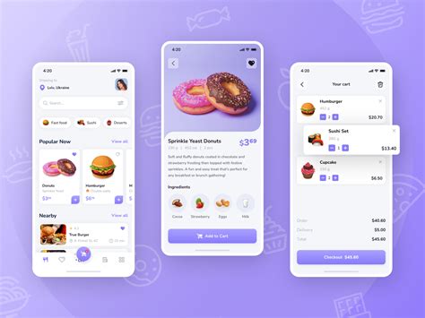 Food Delivery Mobile App Ui Ux Design By Maria Kornilova On Dribbble