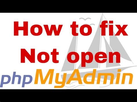 Phpmyadmin Not Open But Localhost Open In Xampp YouTube