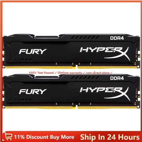 Hyperx Fury Ddr4 8gb 2400 Mhz Pc4 19200 Desktop Ram Memory Dimm 288pins Hyperx Fury Ddr4 8gb 2400 Mhz Pc4 19200 Desktop Ram Memory Dimm 288pins