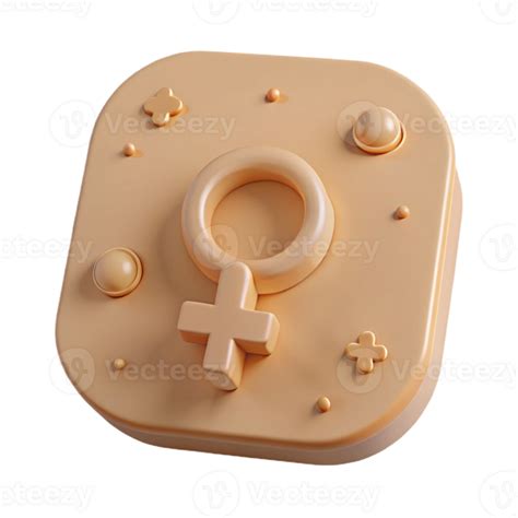 3d Render Of A Female Symbol Icon 52559520 Png