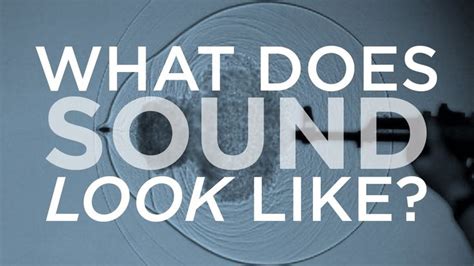 What Does Sound Look Like Sound Science Science Videos Sound