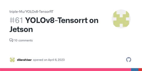 YOLOv Tensorrt On Jetson Issue Triple Mu YOLOv TensorRT GitHub