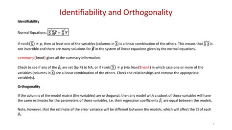 1 Linear Model Inference Prediction Ppt
