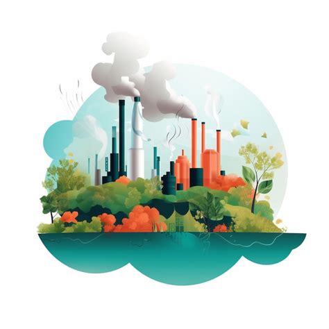 Premium Ai Image Vector Greenhouse Gas Emissions Abstract Concept