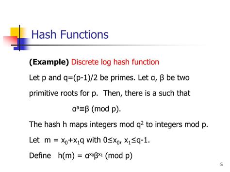ppt hash functions powerpoint presentation free download id 3776586