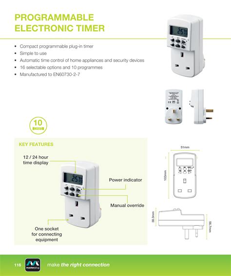 masterplug 7 days programmable electronic timer tes7 hktvmall the