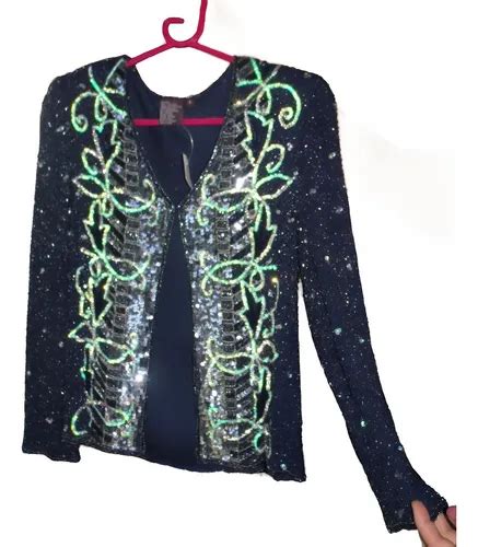 Exclusivo Saco Bordado Azul S Mismo Precio En Cuotas