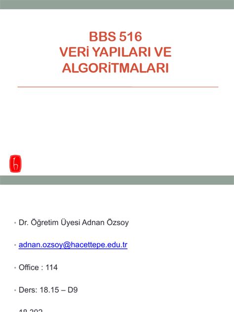 Ders1basic Concepts For Data Structures Pdf