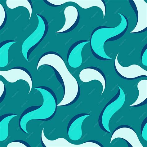 Abstract Aqua Seamless Pattern Vector Art And Illustration Premium Ai