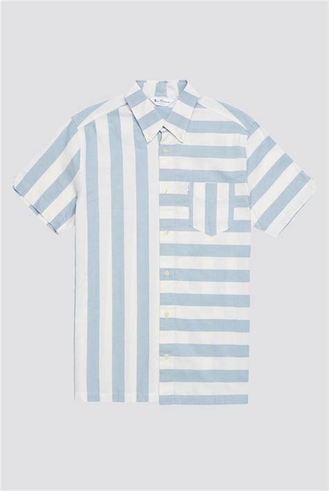 Ben Sherman Archive Patchwork Candy Stripe Shirt