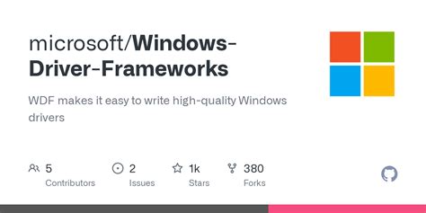 GitHub Microsoft Windows Driver Frameworks WDF Makes It Easy To Write High Quality Windows