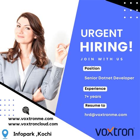 dotnetdeveloper seniordeveloper dotnetjobs techjobs