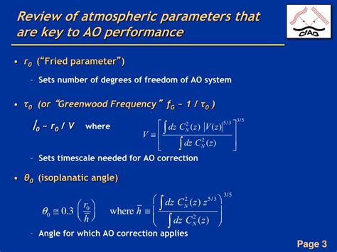 Ppt Propagation Of Light Through Atmospheric Turbulence Lecture 6 Astr 289 Powerpoint