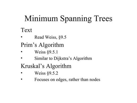 Graph Application Minimum Spanning Tree Mst Ppt