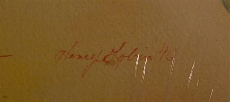 Henry Gobin Watercolor