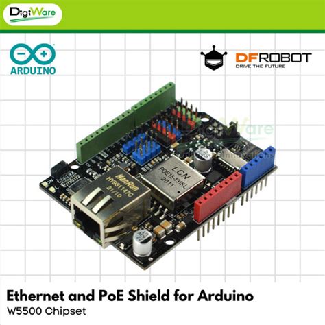 Jual Ethernet And Poe Shield For Arduino W5500 Chipset Kota Surabaya